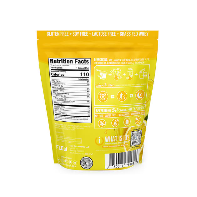 Clear ioWhey® Protein Isolate | Italian Lemon Ice – Flow Supps