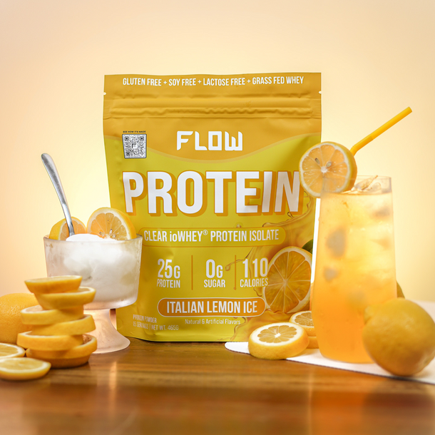 Clear ioWhey® Protein Isolate | Italian Lemon Ice – Flow Supps